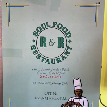 R & R Soul Food Carson Menu, Prices, Phone, Reviews
